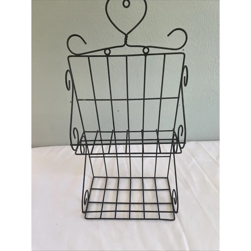 Wall Decor | Vintage Two Tier Wrought Iron Style Wall Tabletop Metal ...
